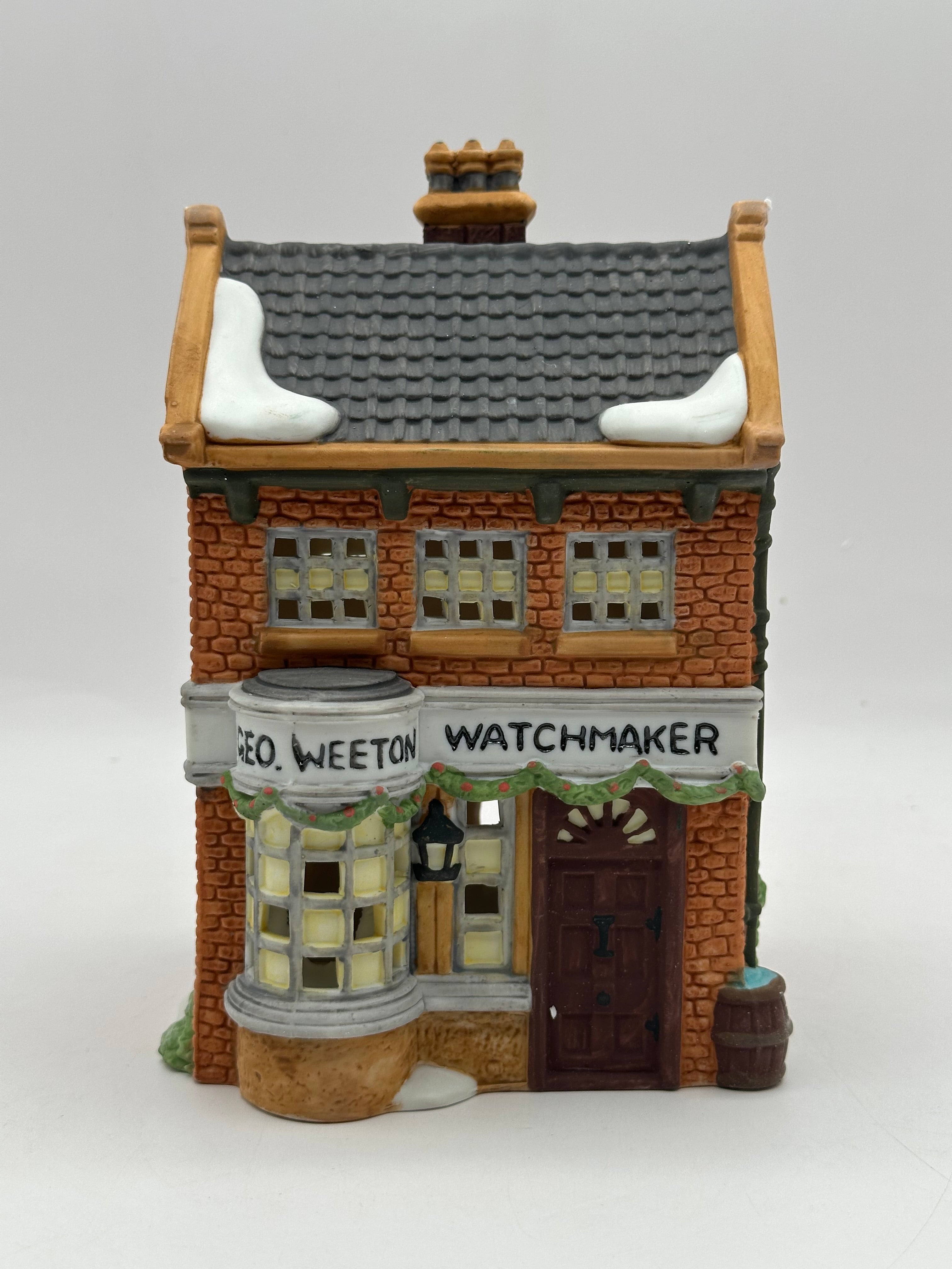 Department 56 - Geo Weeton Watchmaker - Dickens’ Village – Vintage Villages