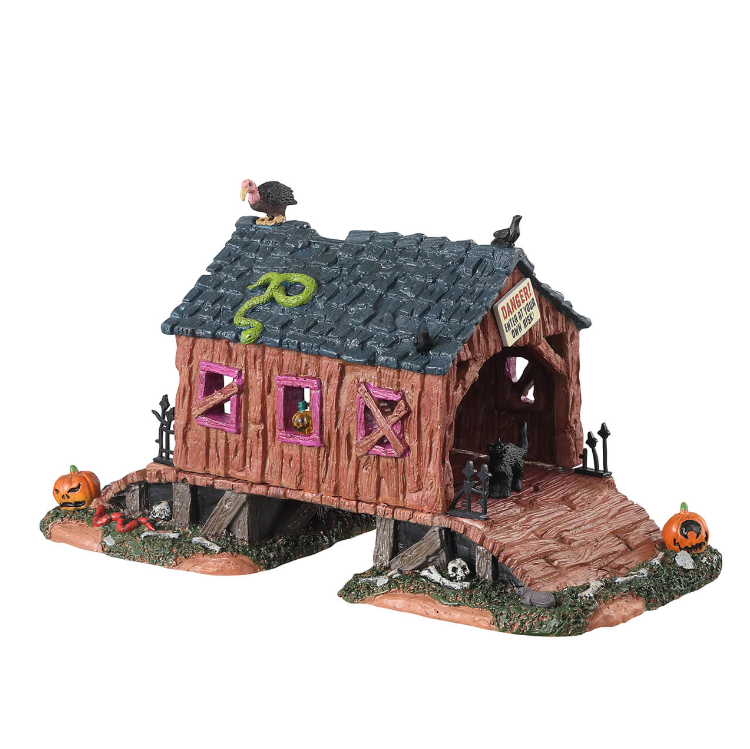 Lemax Spooky Town - Creepy Covered Bridge – Vintage Villages