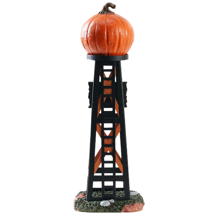 Lemax Spooky Town - Evil Pumpkin Water Tower – Vintage Villages